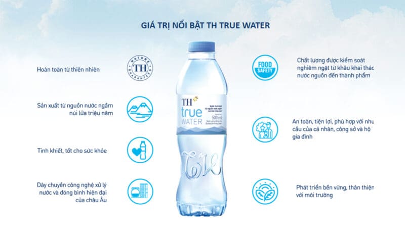 Nước TH True Water có nấu ăn, pha sữa được không?